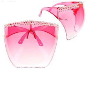 Accessories | Rhinestone Embellished Face Shields | Poshmark